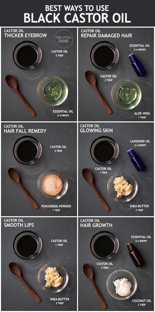 BLACK CASTOR OIL BENEFITS AND WAYS TO USE - The Little Shine
