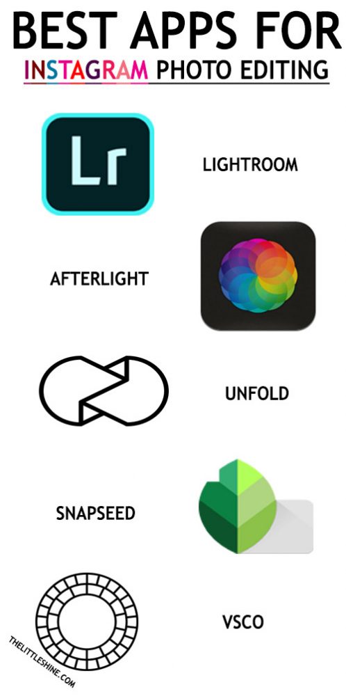 BEST APPS FOR INSTAGRAM PHOTO EDITING - The Little Shine