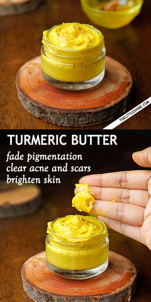TURMERIC BUTTER to brighten and clear skin - The Little Shine