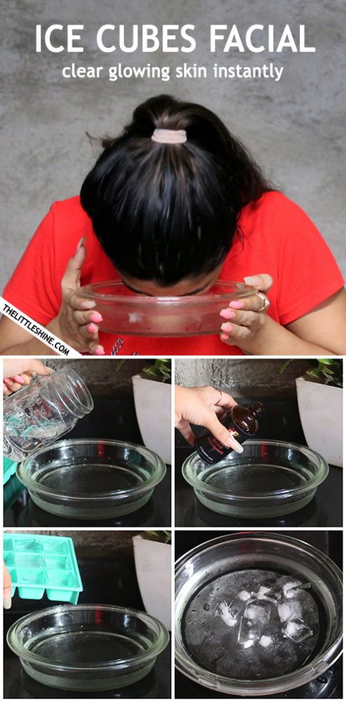 ICE CUBE FACIAL - GLOWING SKIN WITH ICE CUBES - The Little Shine