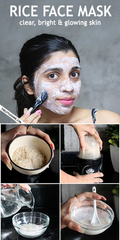 RICE FACE MASK - BRIGHT & CLEAR SKIN - The Little Shine