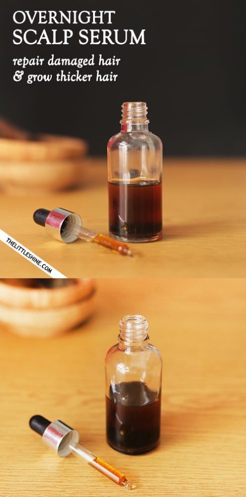 OVERNIGHT SCALP SERUM - longer and thicker hair - The Little Shine