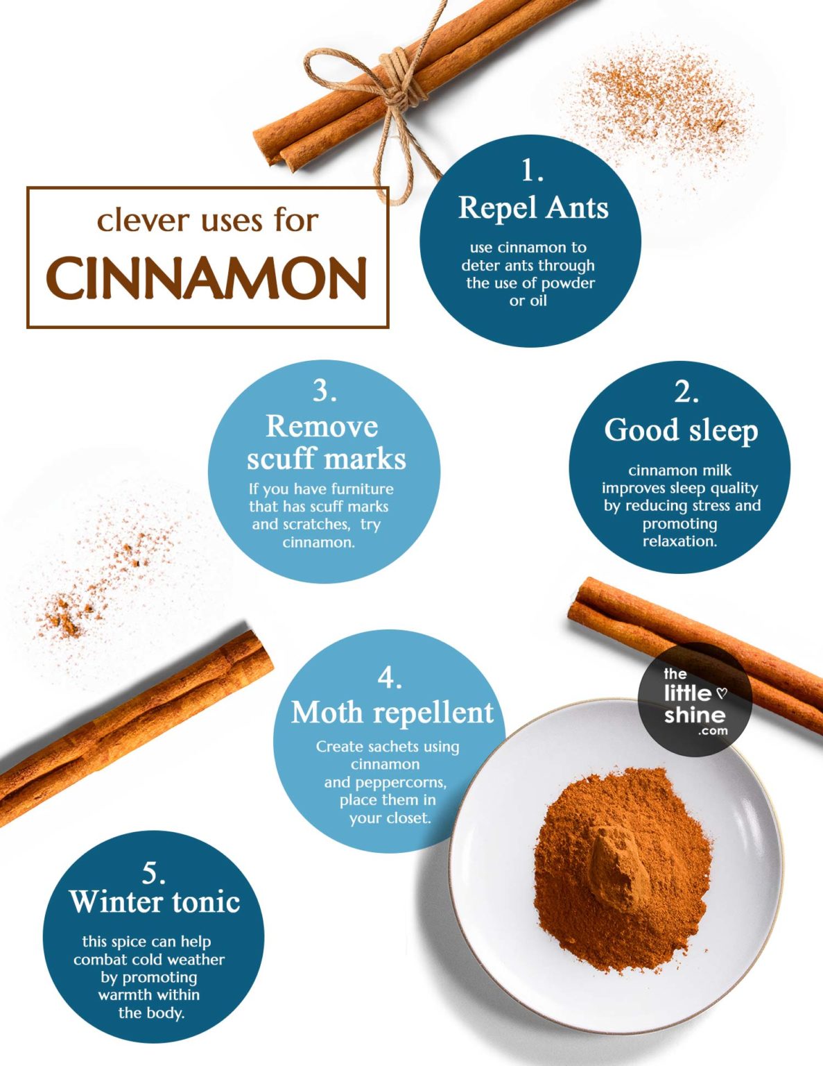 Cinnamon Benefits and Uses - The Little Shine