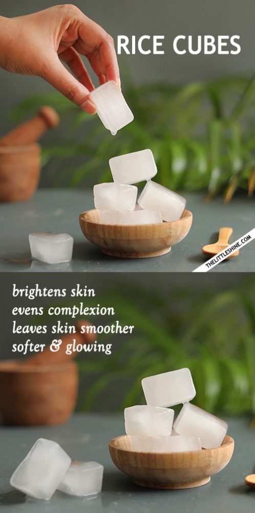 RICE WATER CUBES for smooth, healthy skin - The Little Shine
