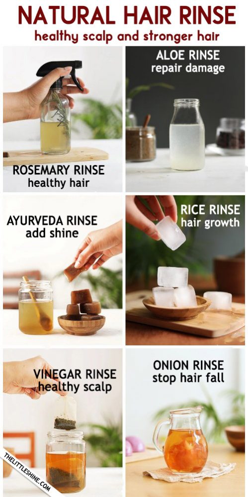 Hair Rinse for a healthy scalp and stronger hair - The Little Shine