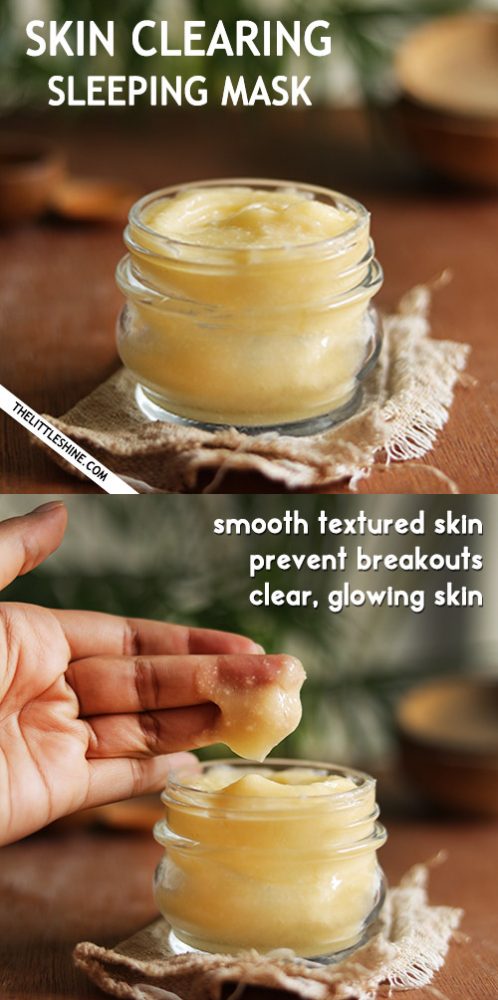 Skin Clearing Face Mask -wakeup to clear healthy skin - The Little Shine