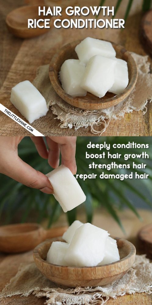 RICE HAIR GROWTH CONDITIONER CUBES - The Little Shine