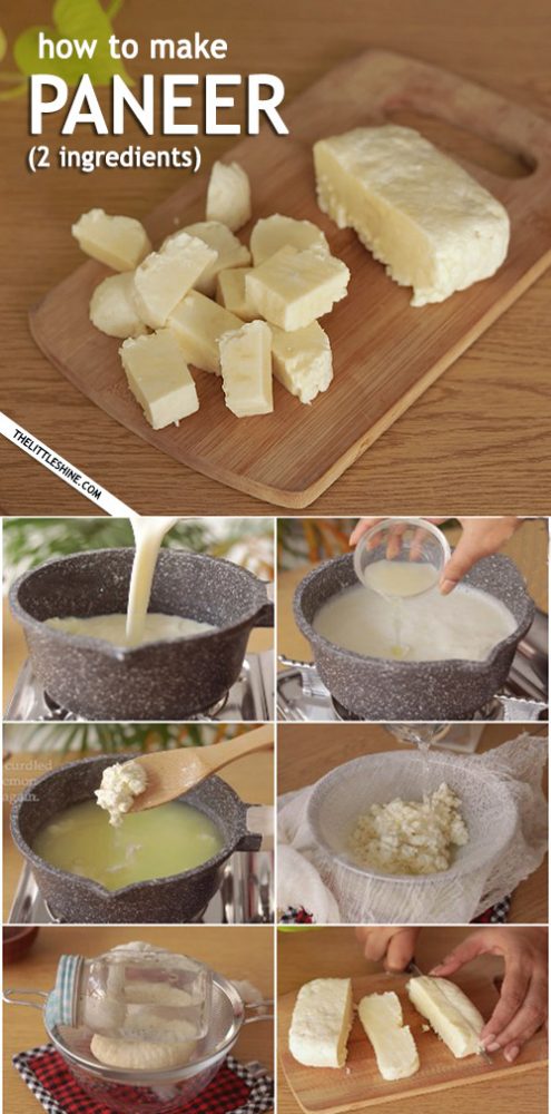 How to make paneer (cottage cheese) with just two ingredients - The ...