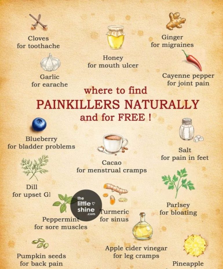 BEST NATURAL PAIN KILLERS - The Little Shine