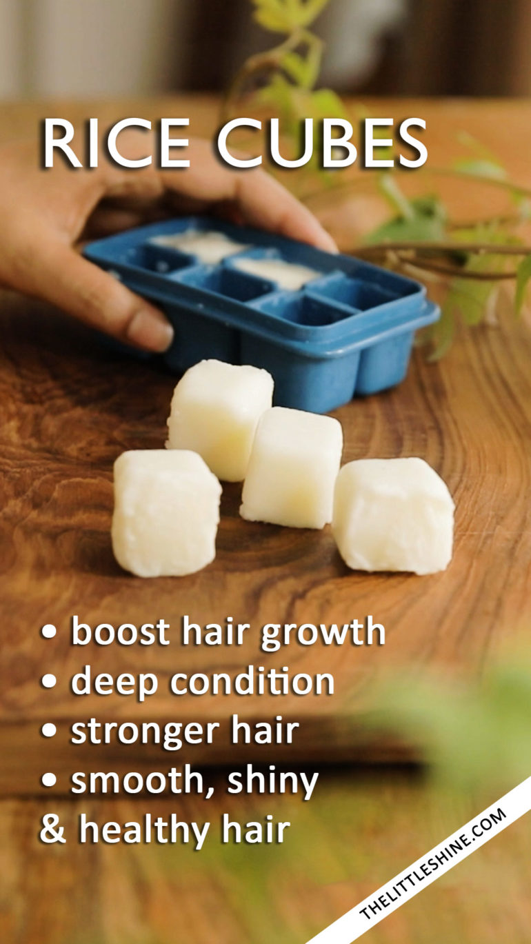 USE THESE RICE CUBES FOR HEALTHY HAIR GROWTH - The Little Shine