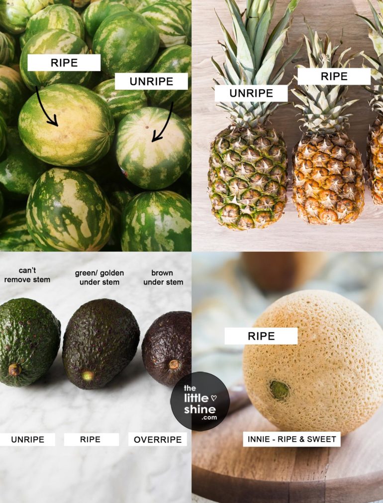 HOW TO PICK PERFECTLY RIPE FRUITS - The Little Shine