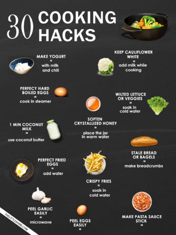 30 BEST COOKING HACKS - The Little Shine