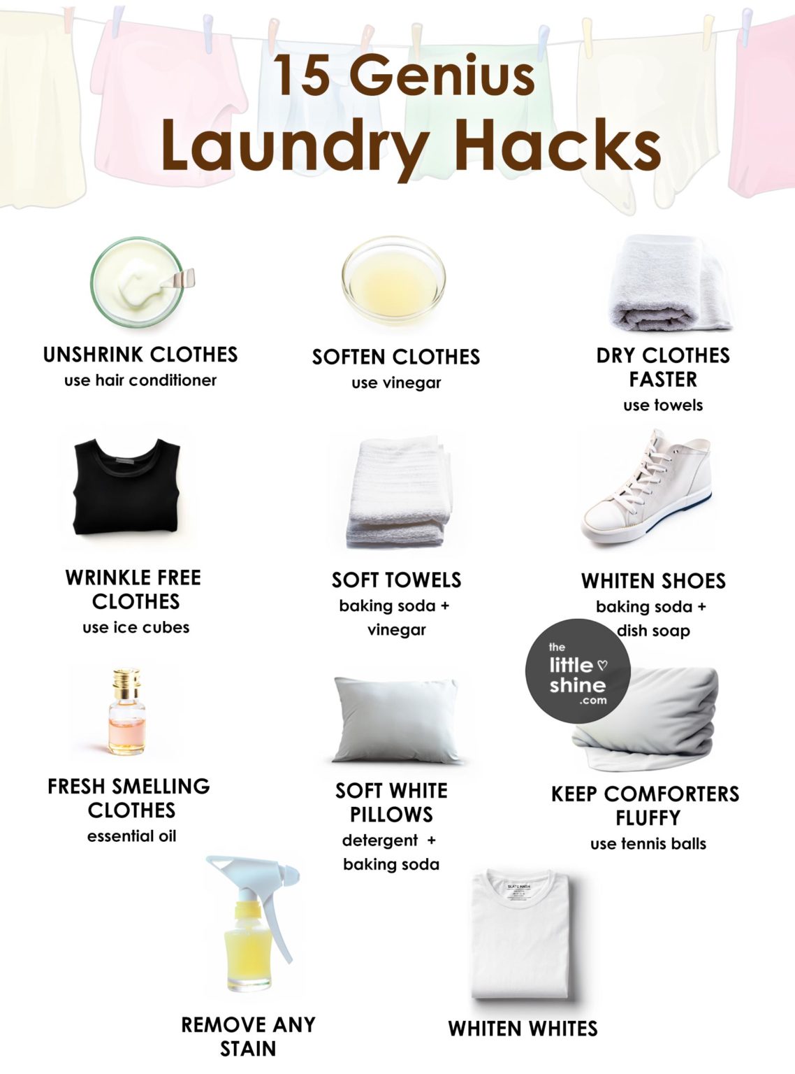 15 BEST LAUNDRY HACKS to Save You Time and Money - The Little Shine