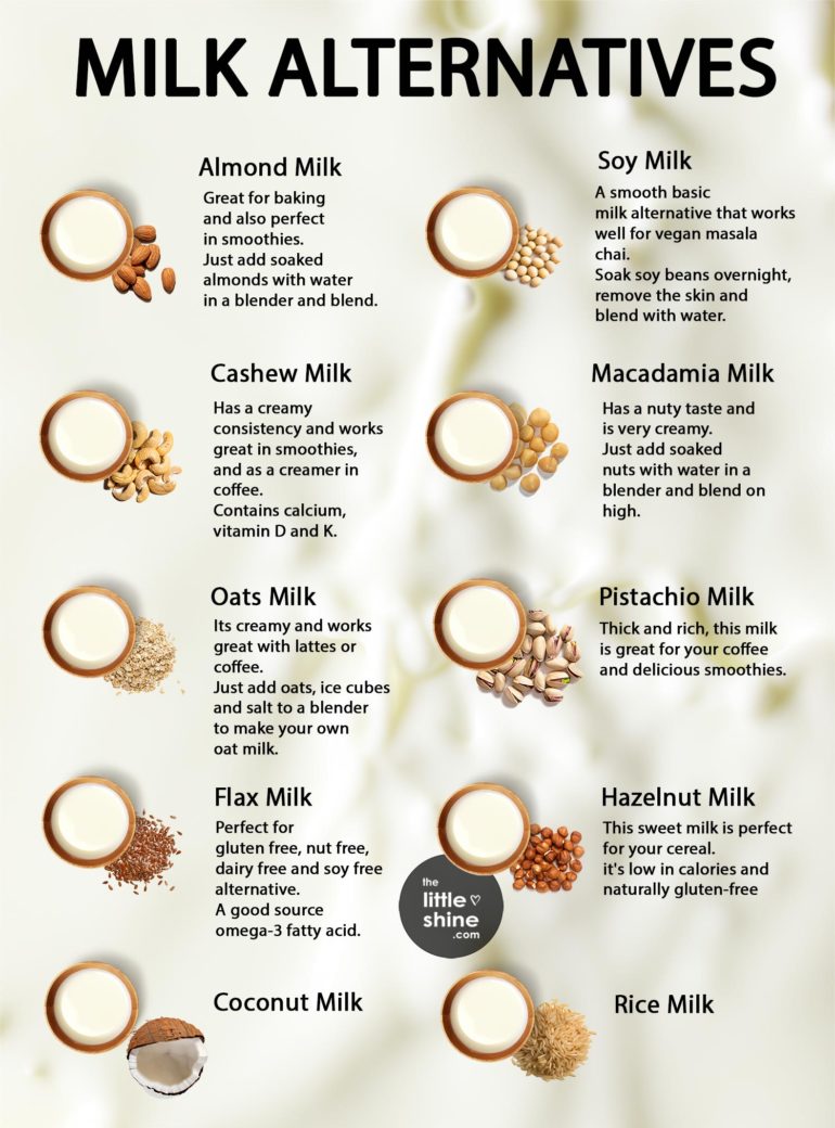 Healthy Plant-Based Milk Recipes - The Little Shine