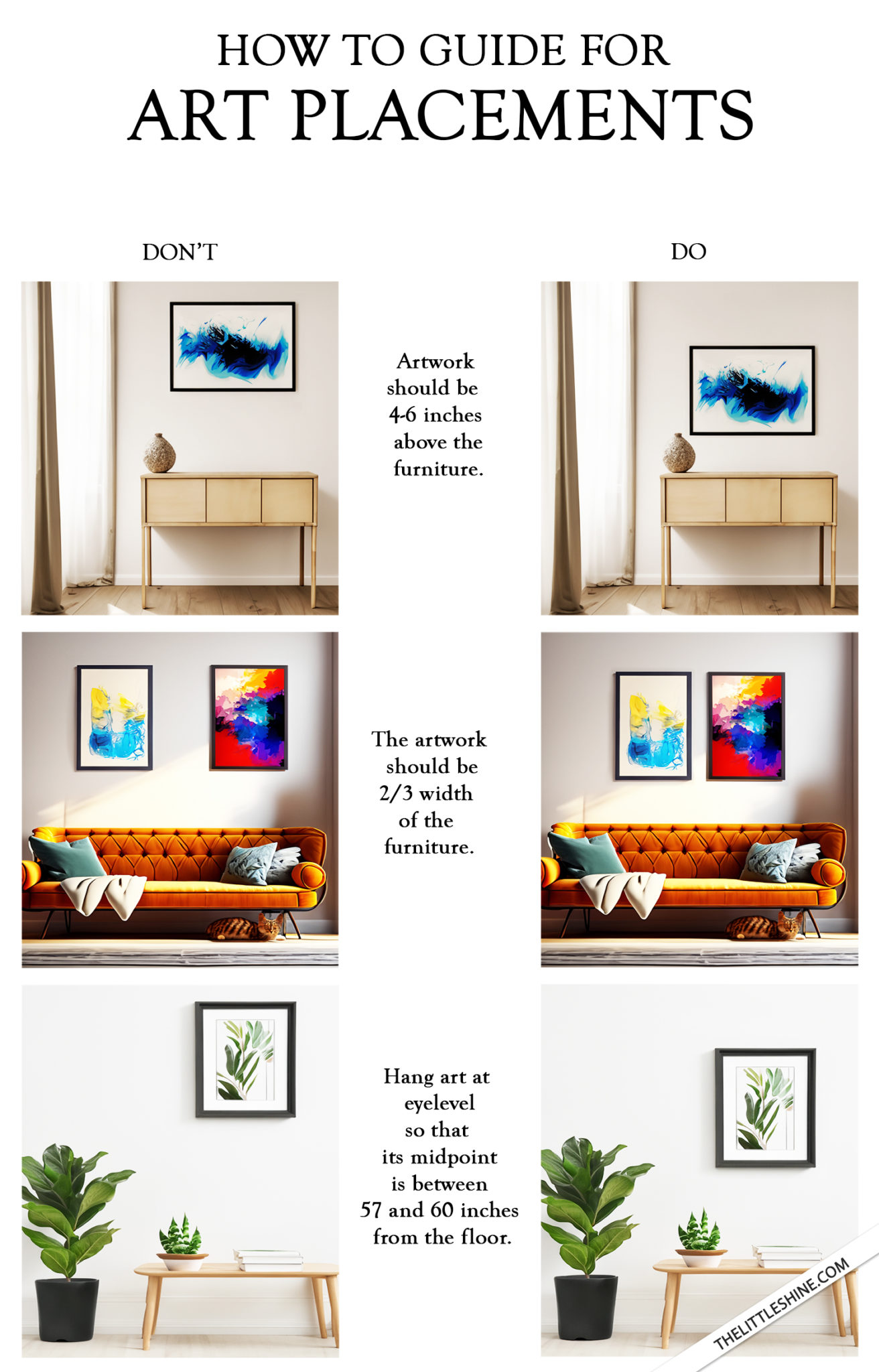 Simple Rules for Art Placements - The Little Shine