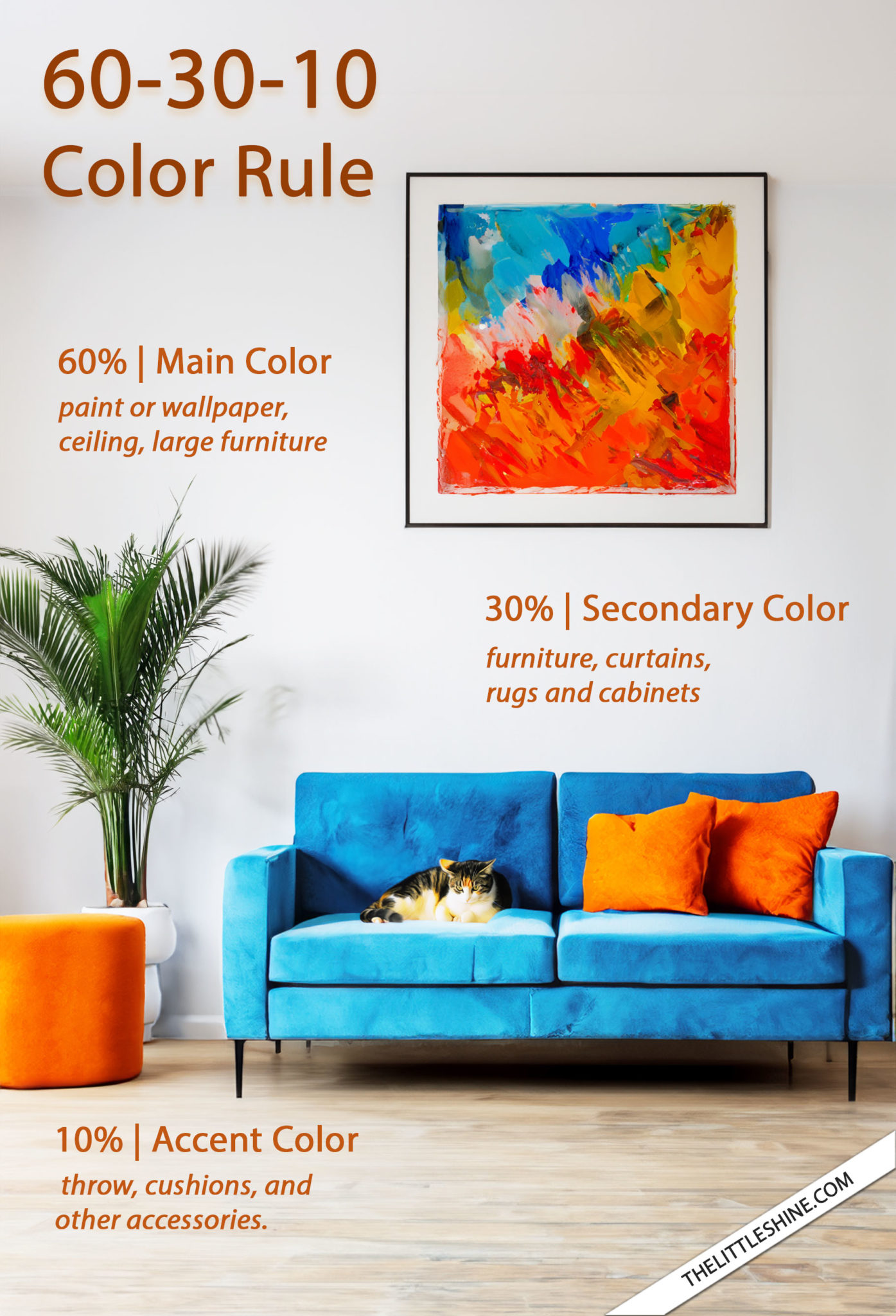 The 60–30–10 Rule: A Foolproof Way to Choose Colors - The Little Shine