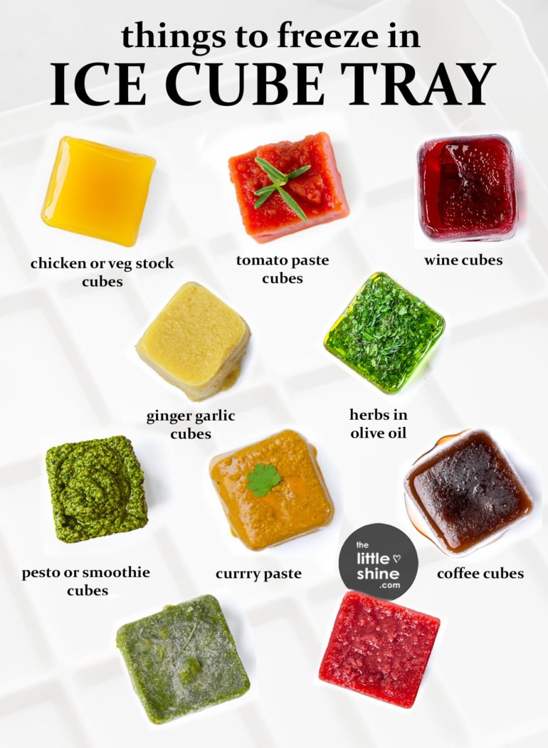 20 Things to Freeze in Ice Cube Trays to Prevent Food Waste - The ...
