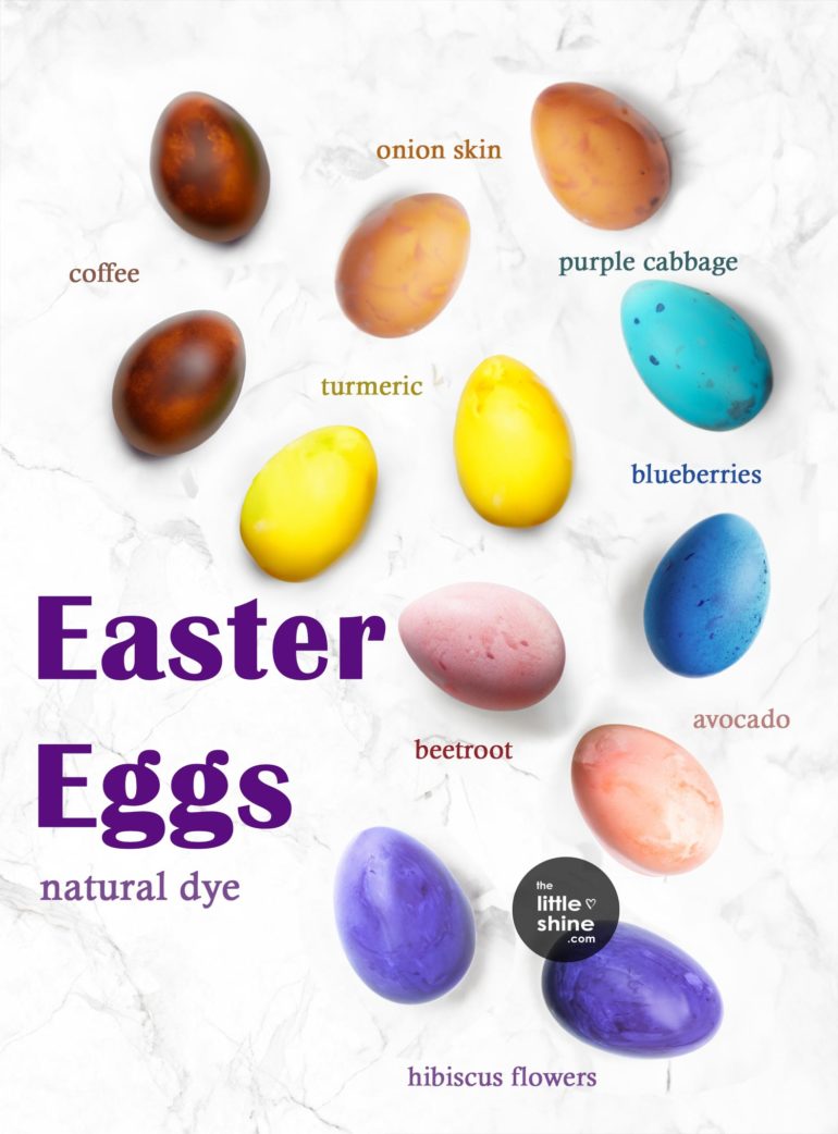 Natural Ways to Dye Easter Eggs - The Little Shine