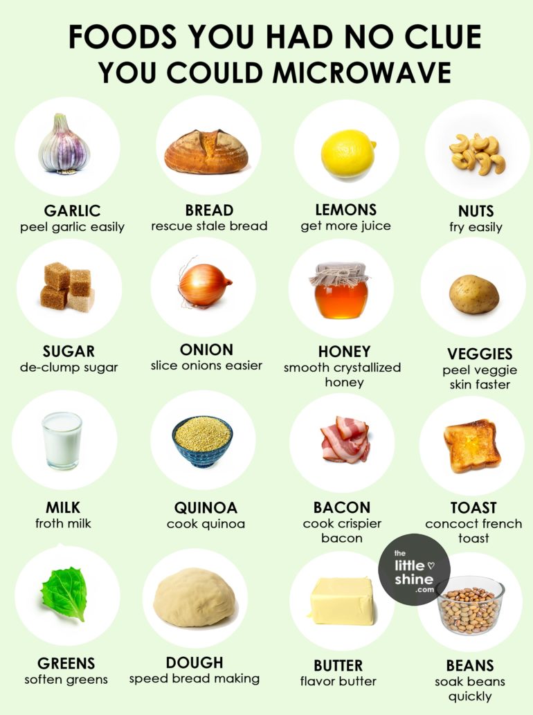 20 Foods You Had No Clue You Could Microwave - The Little Shine