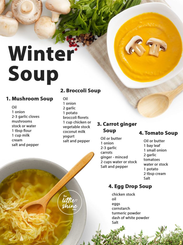 5 Healthy Winter Soup Recipes - The Little Shine