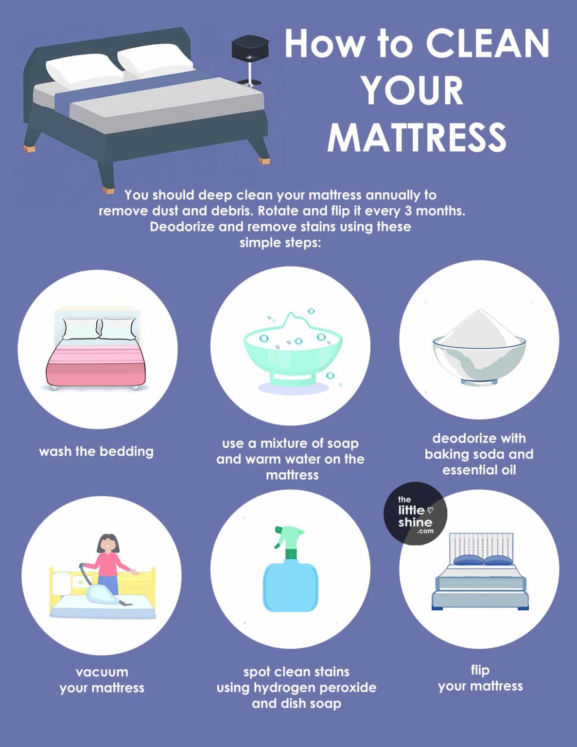 How To Deep Clean Your Mattress - The Little Shine