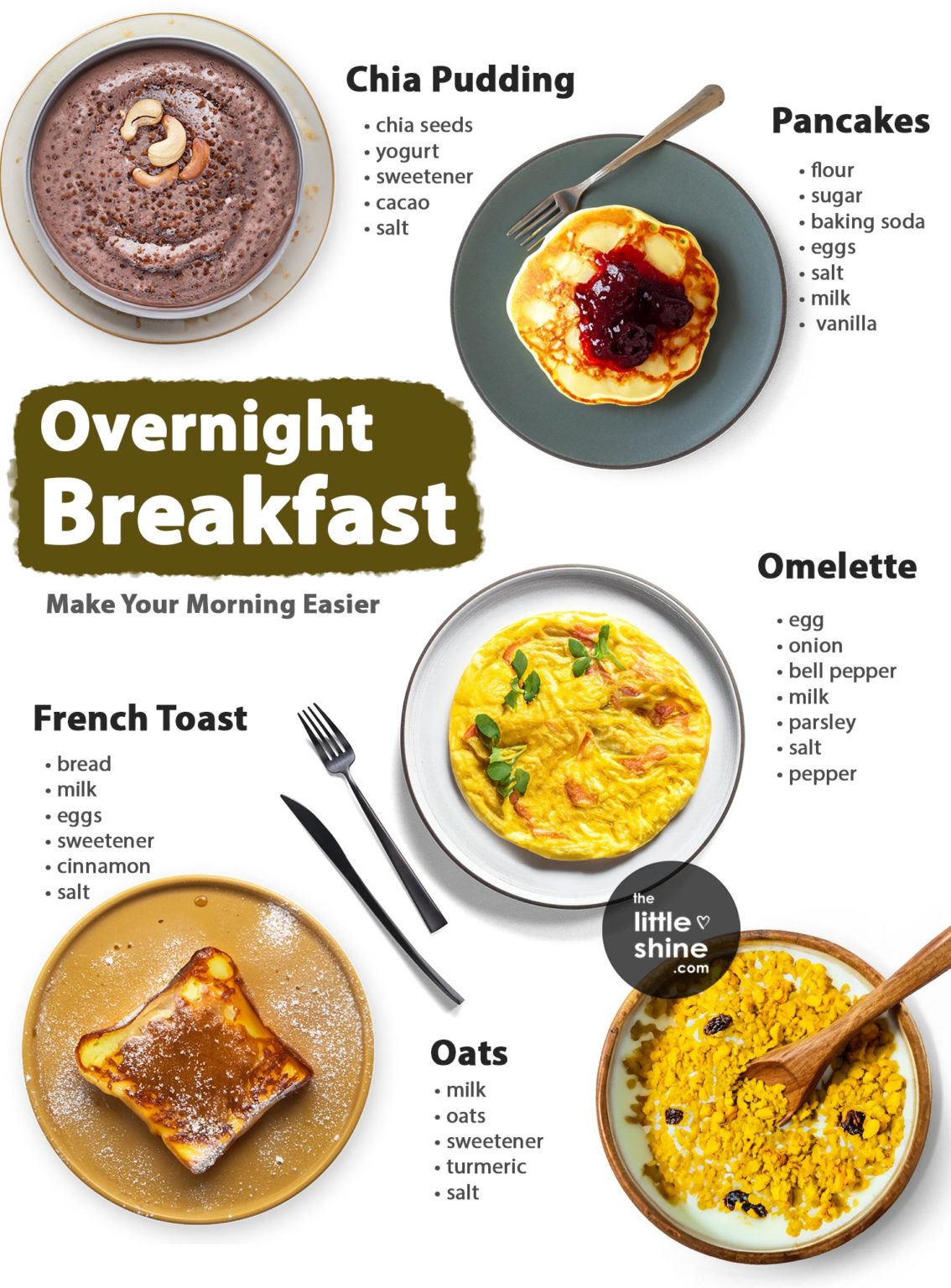6 Overnight Breakfast Recipes - The Little Shine