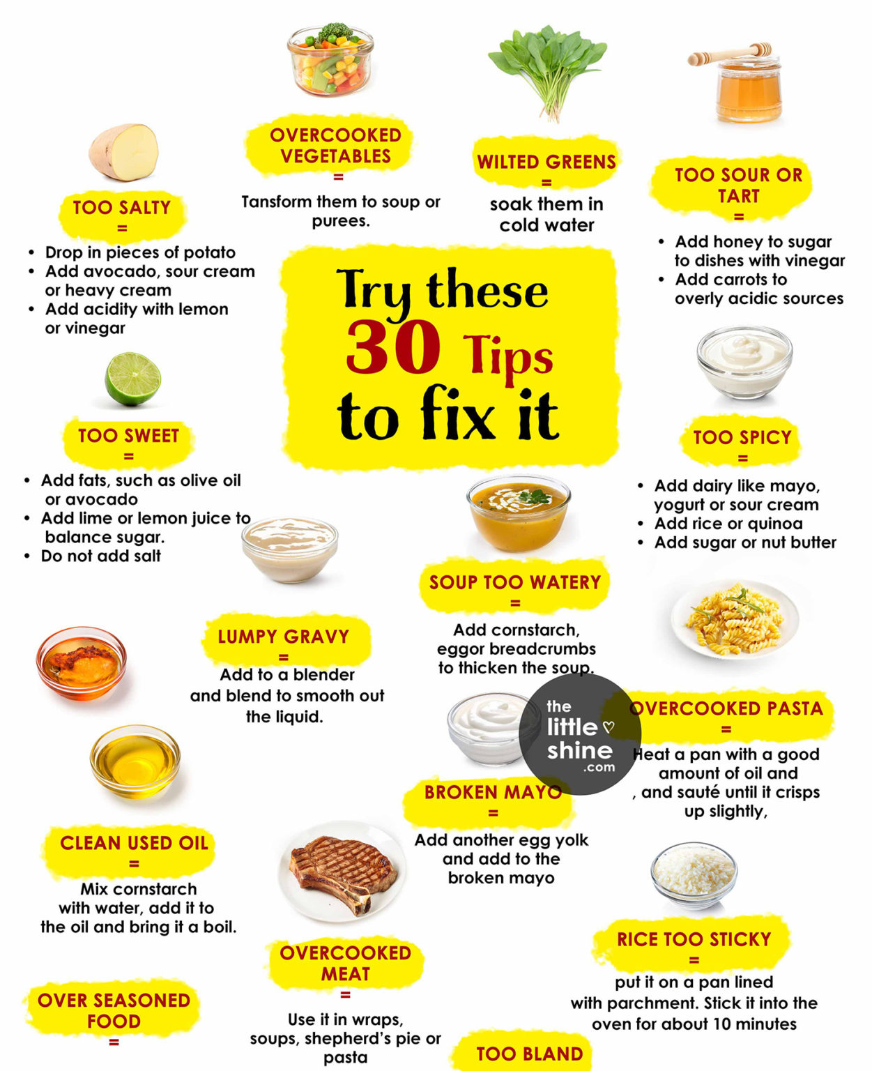 PART 2 - Cooking Mistakes and How to Fix Them - The Little Shine