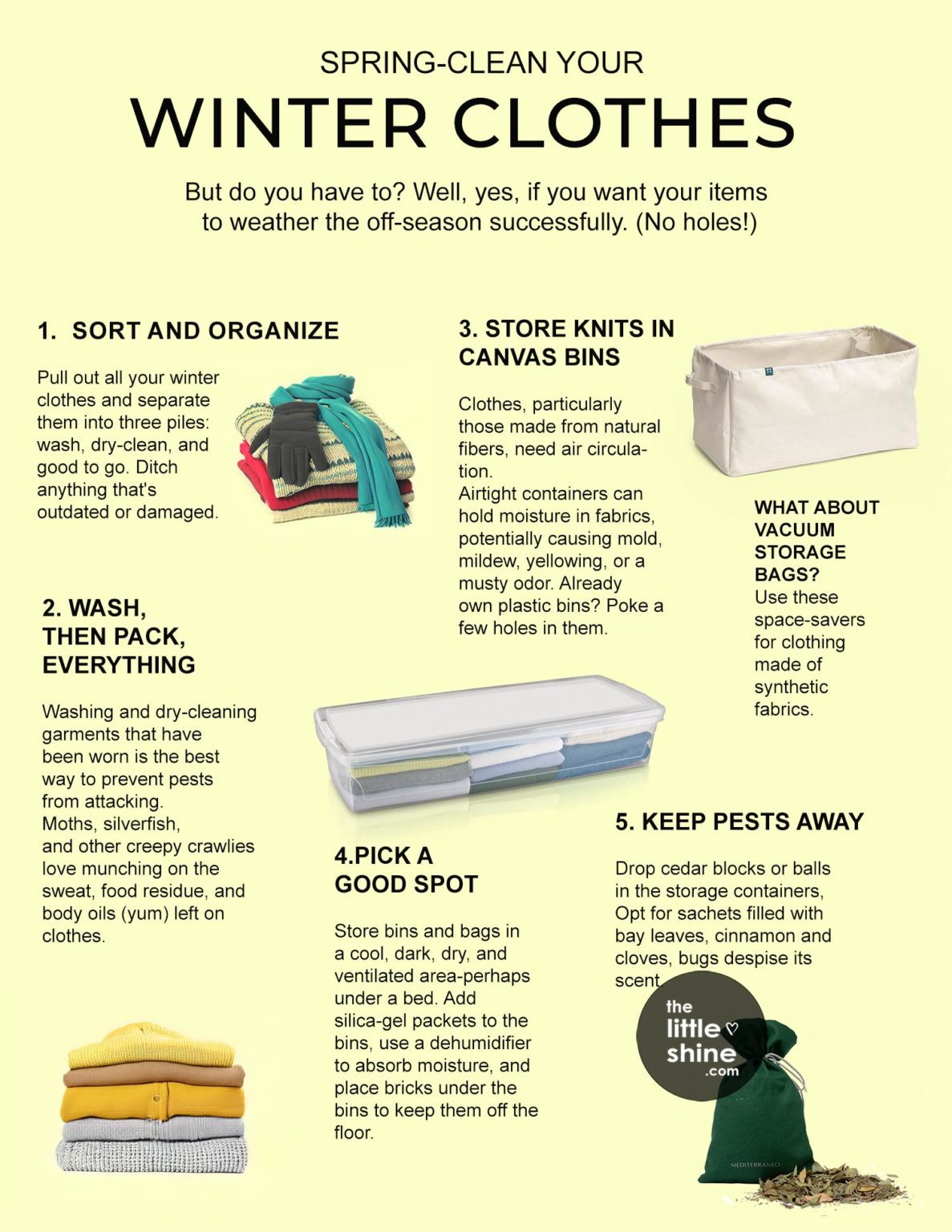 Spring Clean Your Winter Clothes - The Little Shine
