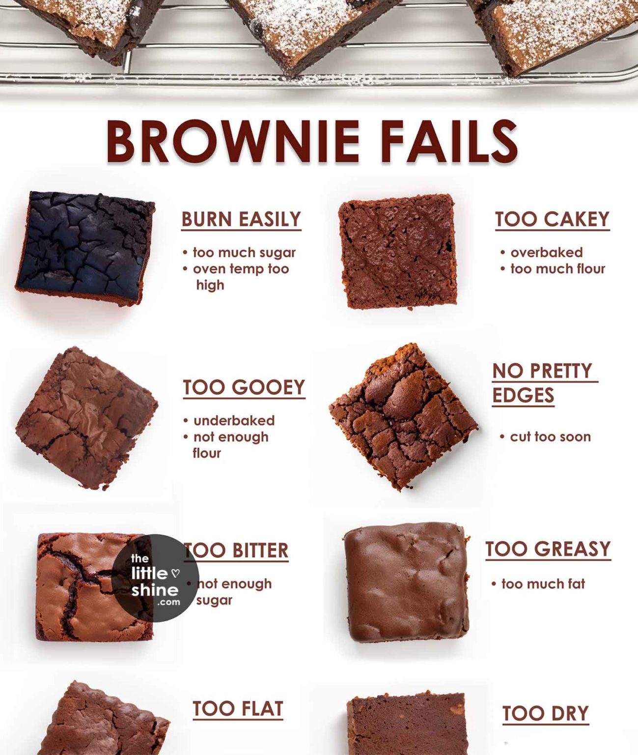 BROWNIE FAILS - What's Ruining Your Brownies? - The Little Shine
