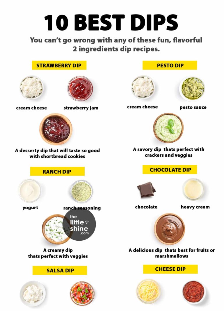 2 Ingredient Dip Recipes - The Little Shine