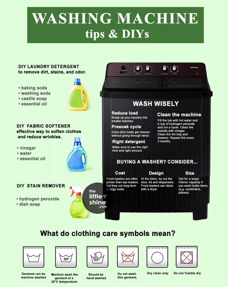 How to Wash Wisely| Tips for Buying A Washing Machine - The Little Shine
