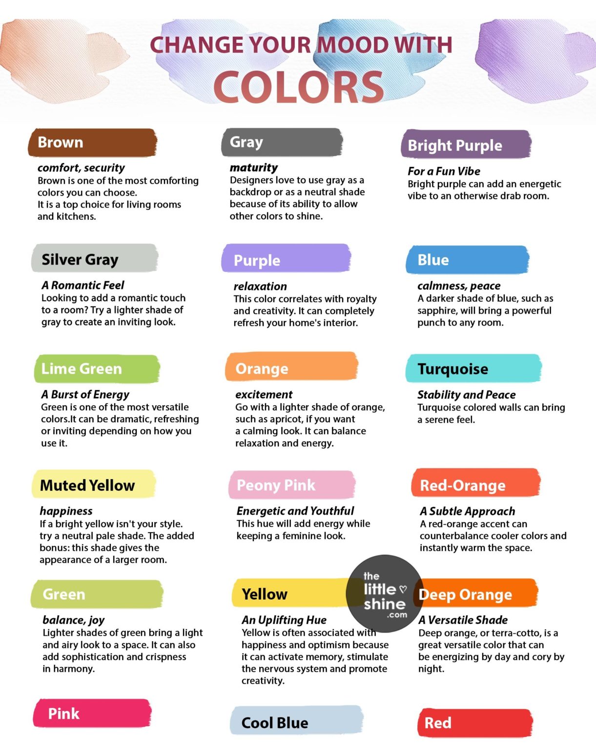 Color Psychology | What Each Color Means - The Little Shine