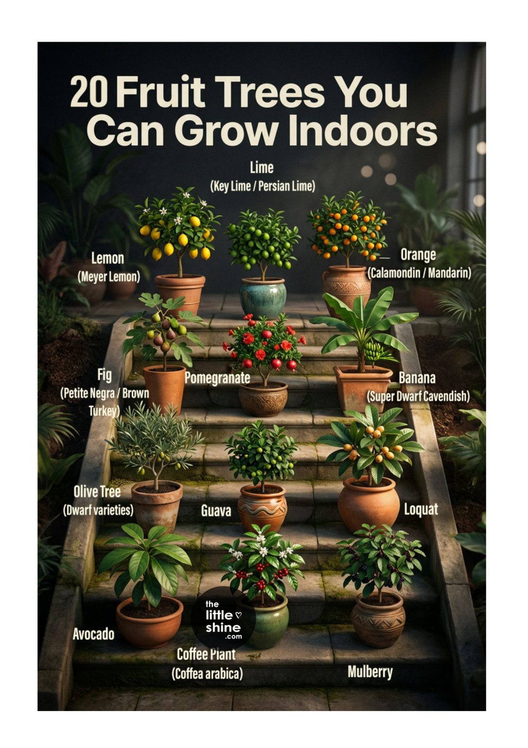 20 Dwarf Fruit Trees You Can Grow Indoors - The Little Shine