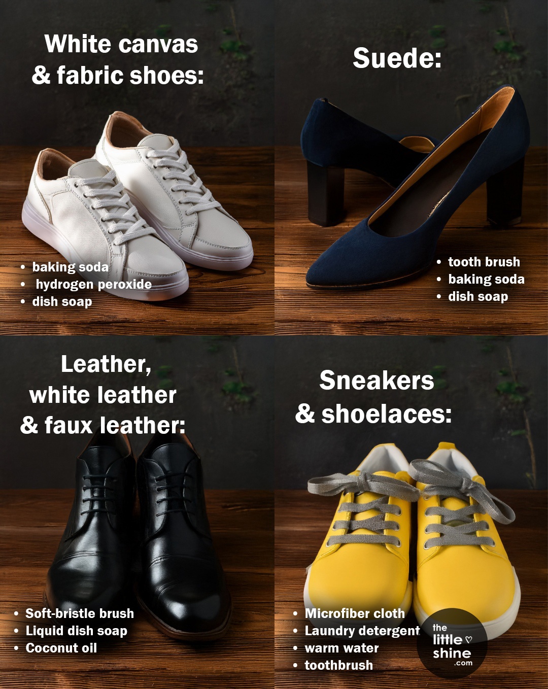 How to Clean every type of shoes - The Little Shine