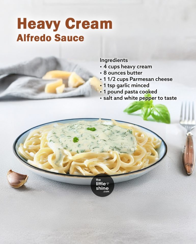 Alfredo Sauce Recipes | 6 Different Ways - The Little Shine