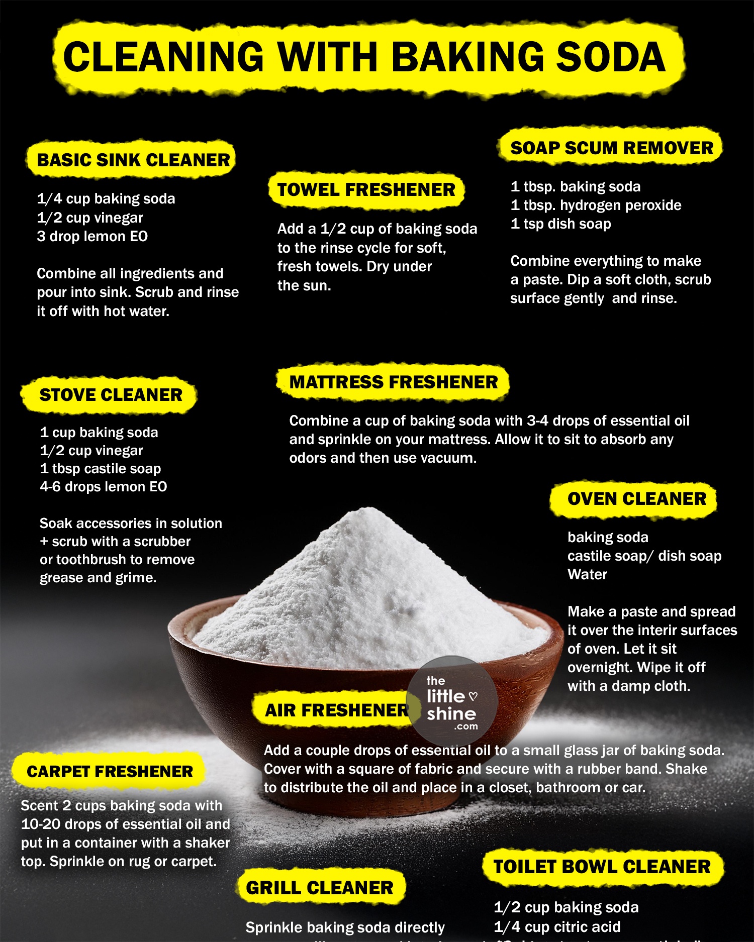 CLEAN WITH BAKING SODA The Little Shine CLEAN WITH BAKING SODA The Little Shine