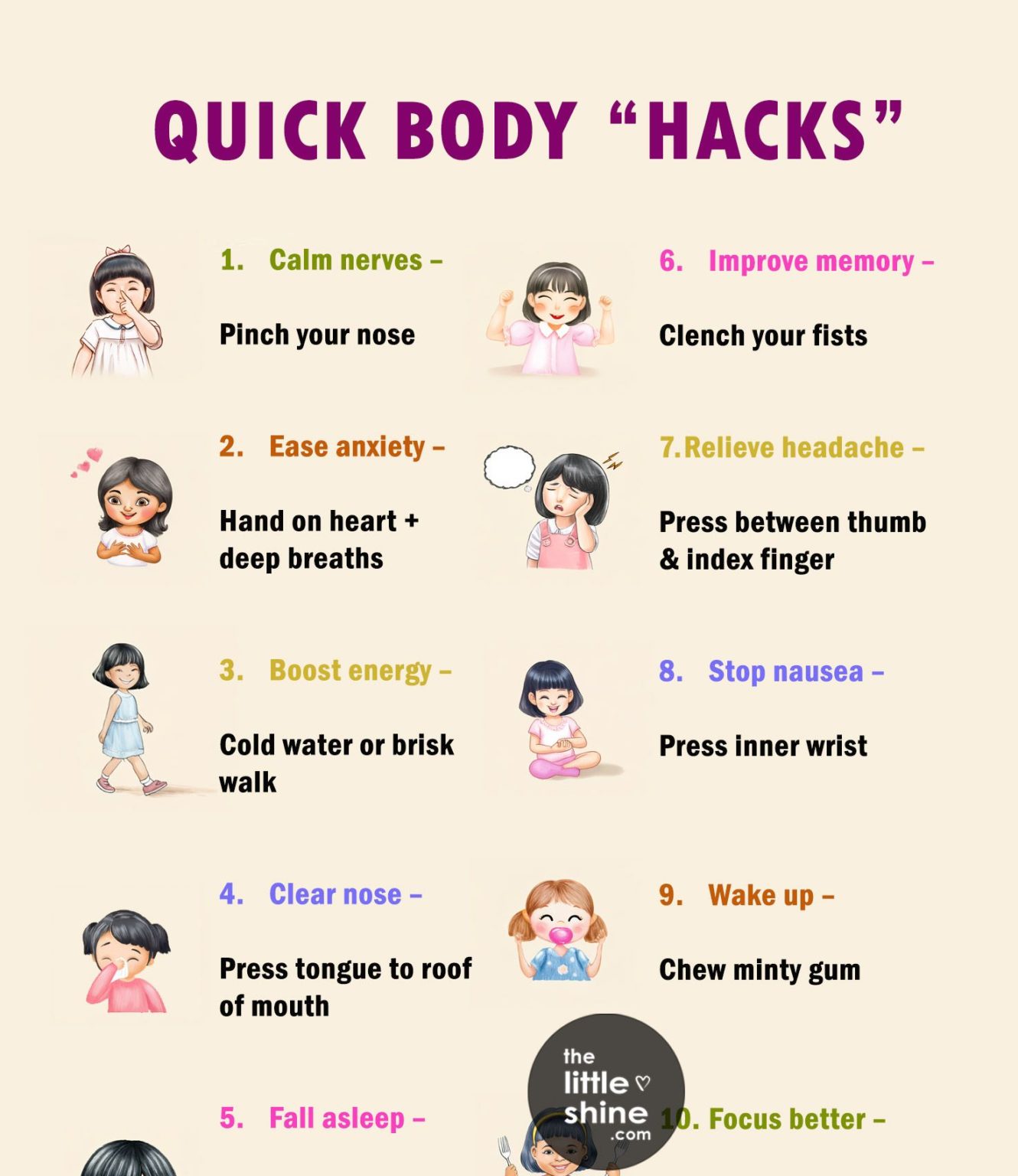 Quick Body Hacks: Simple Tricks to Improve Your Well-Being - The Little ...