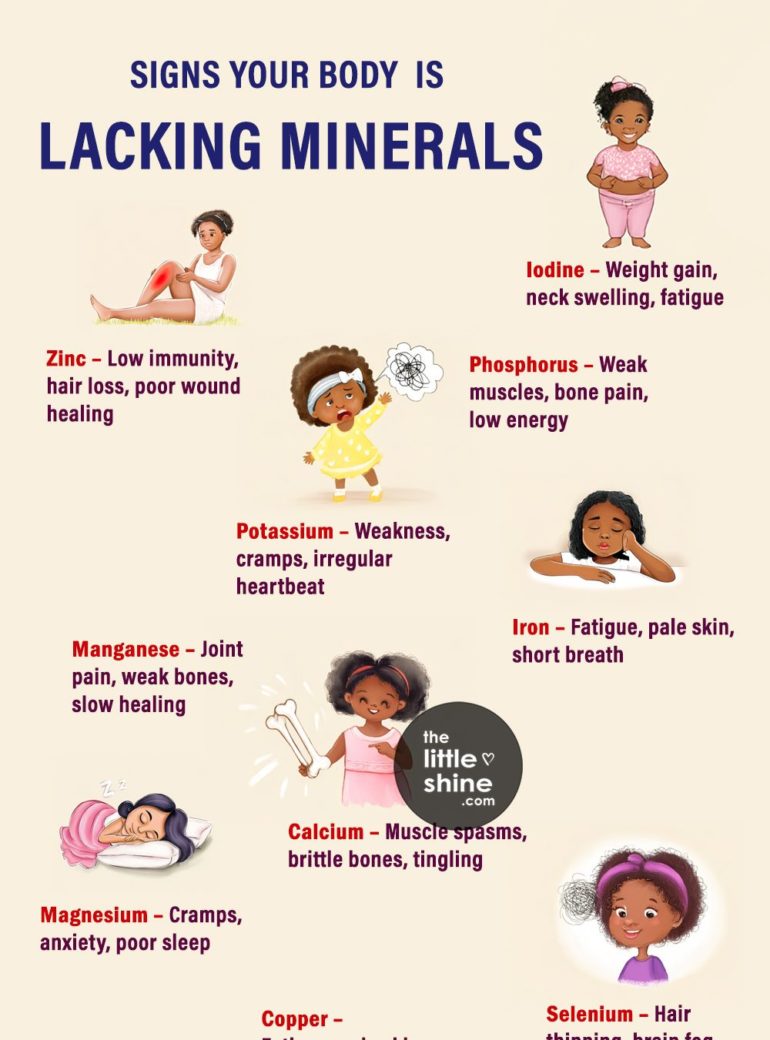 Signs Your Body Is Lacking Essential Minerals - The Little Shine