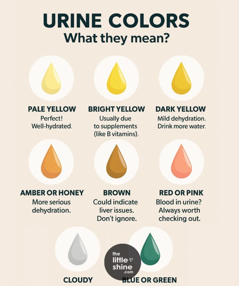 A Guide to Urine Colors: What Your Body is Trying to Tell You - The Little Shine