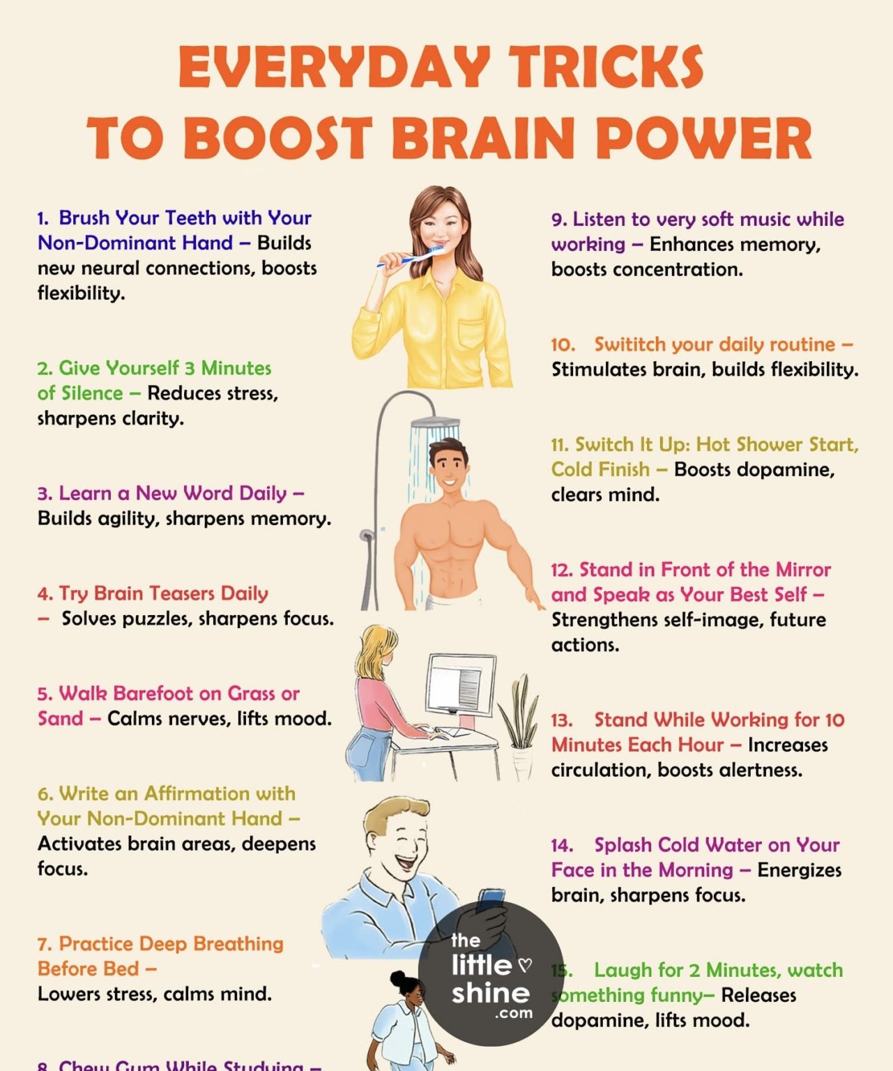 25 ways to boost your brain powder - The Little Shine
