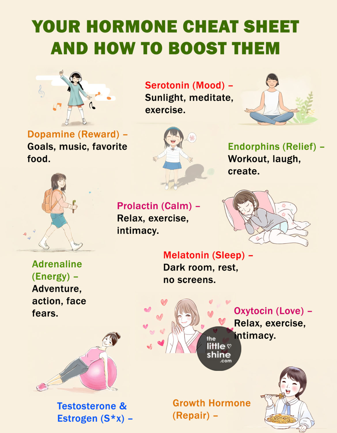 Your Hormone Cheat Sheet: A Simple Guide to Naturally Boost Your Well ...