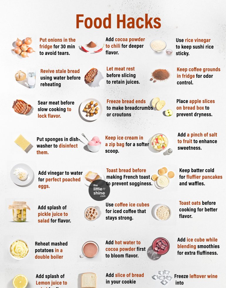 Smart Food Hacks to Make Cooking Easier and Smarter - Part 1 - The ...