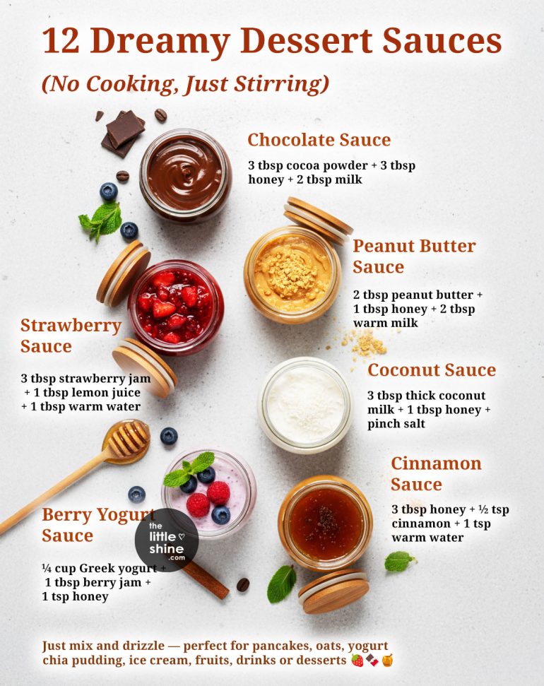 🍯 12 Easy Sweet Sauces You Can Make in Minutes (No Cooking Needed!) 🍓 ...