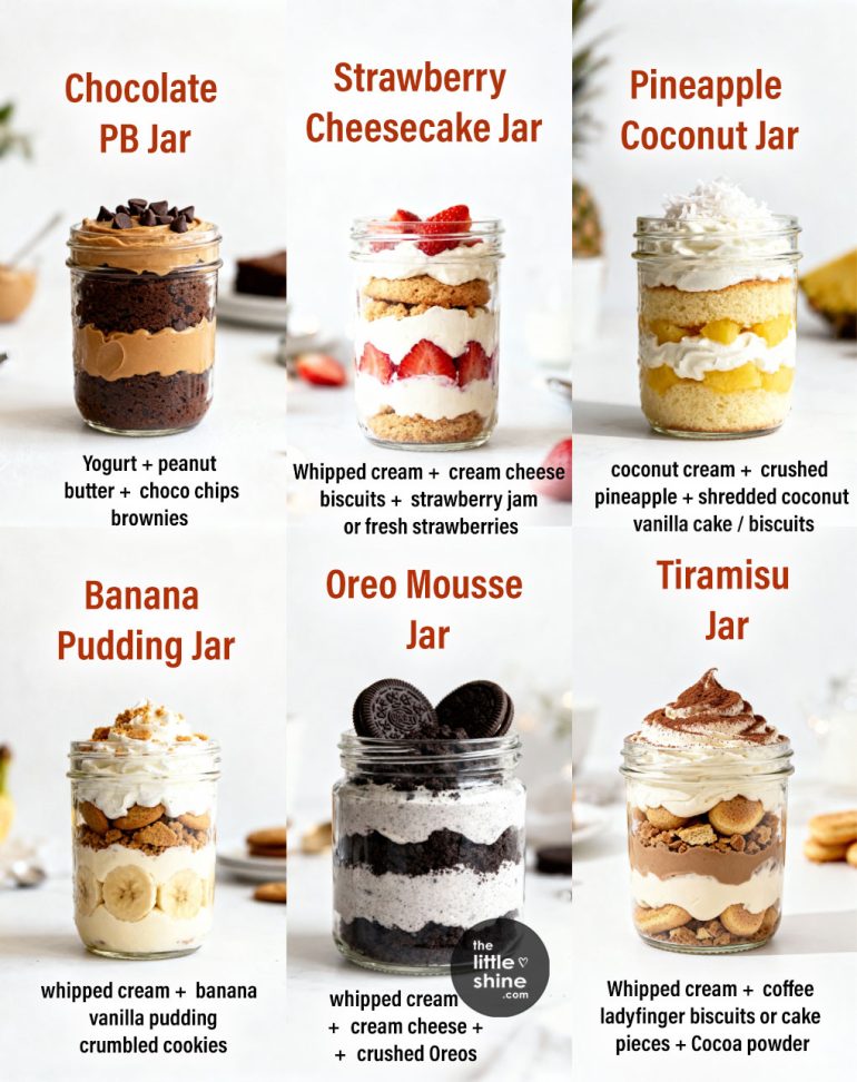 Delicious Layered Creamy Dessert Jars You’ll Love - The Little Shine