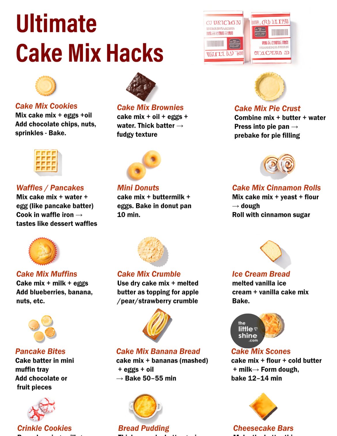 15 Delicious Things You Can Make With Cake Mix - The Little Shine