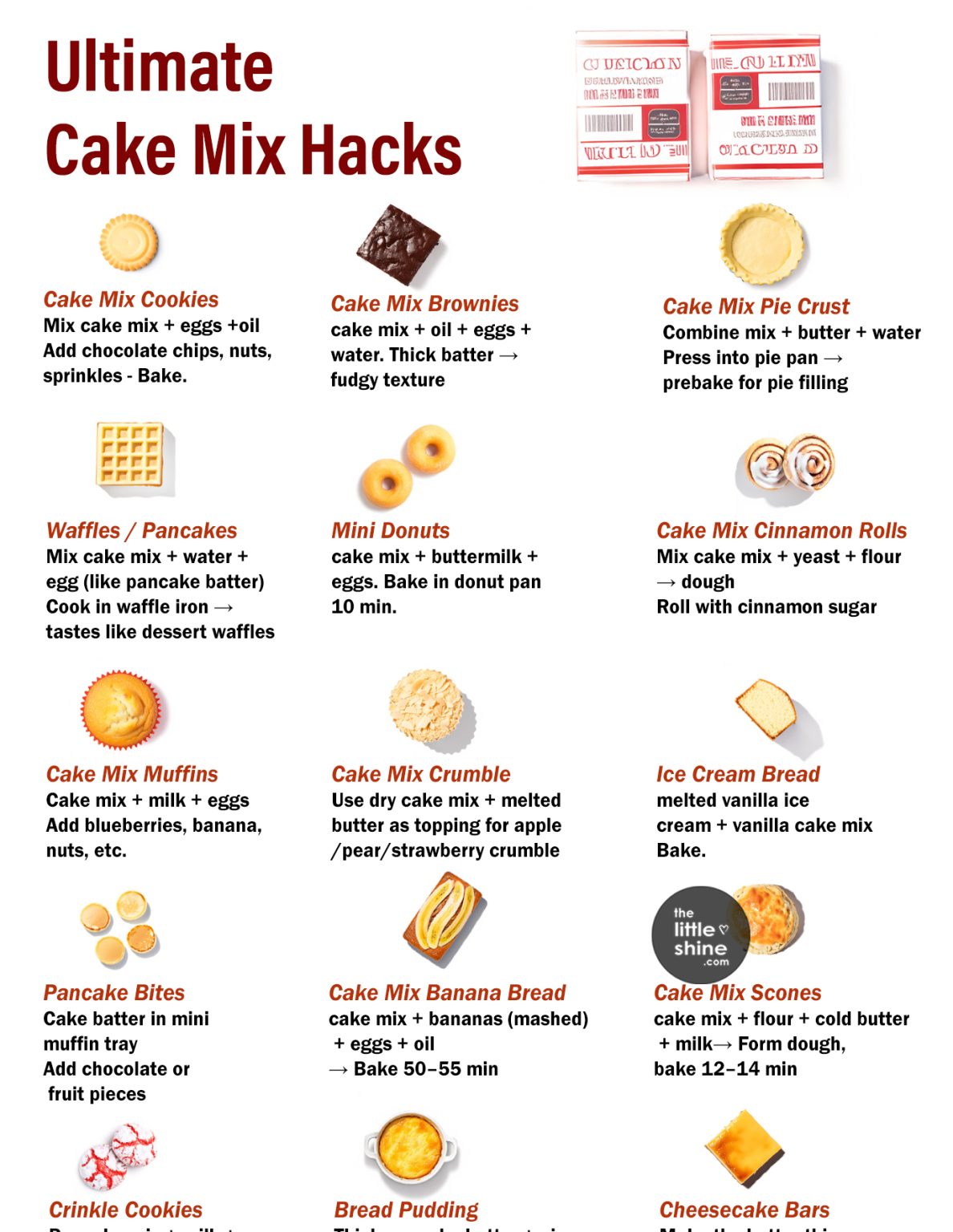 15 Delicious Things You Can Make With Cake Mix - The Little Shine