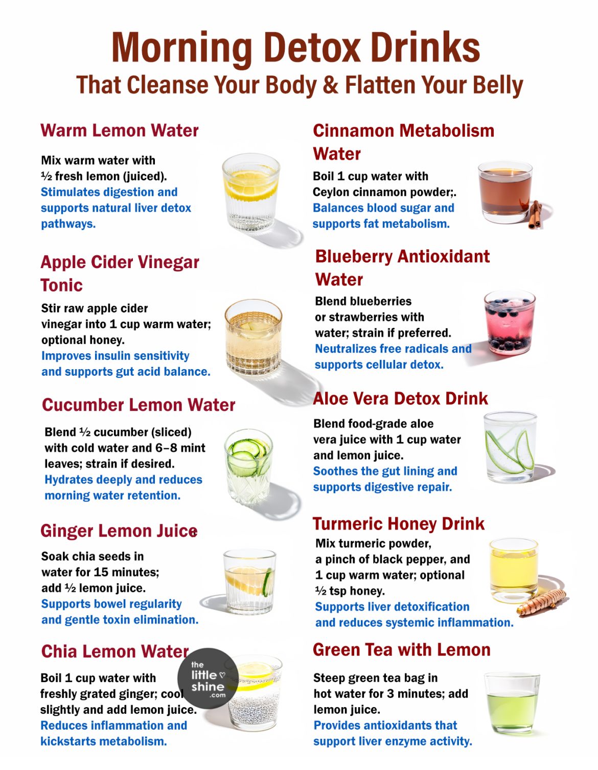 Morning Detox Drinks That Cleanse Your Body & Help Flatten Your Belly ...
