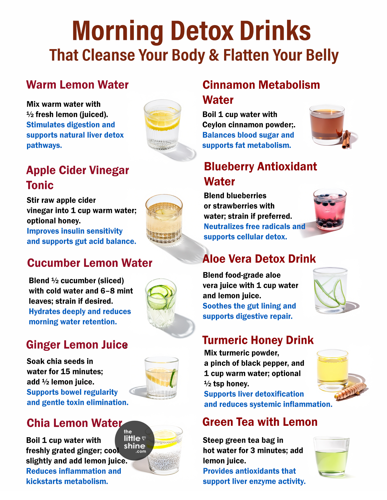 Morning Detox Drinks That Cleanse Your Body & Help Flatten Your Belly ...