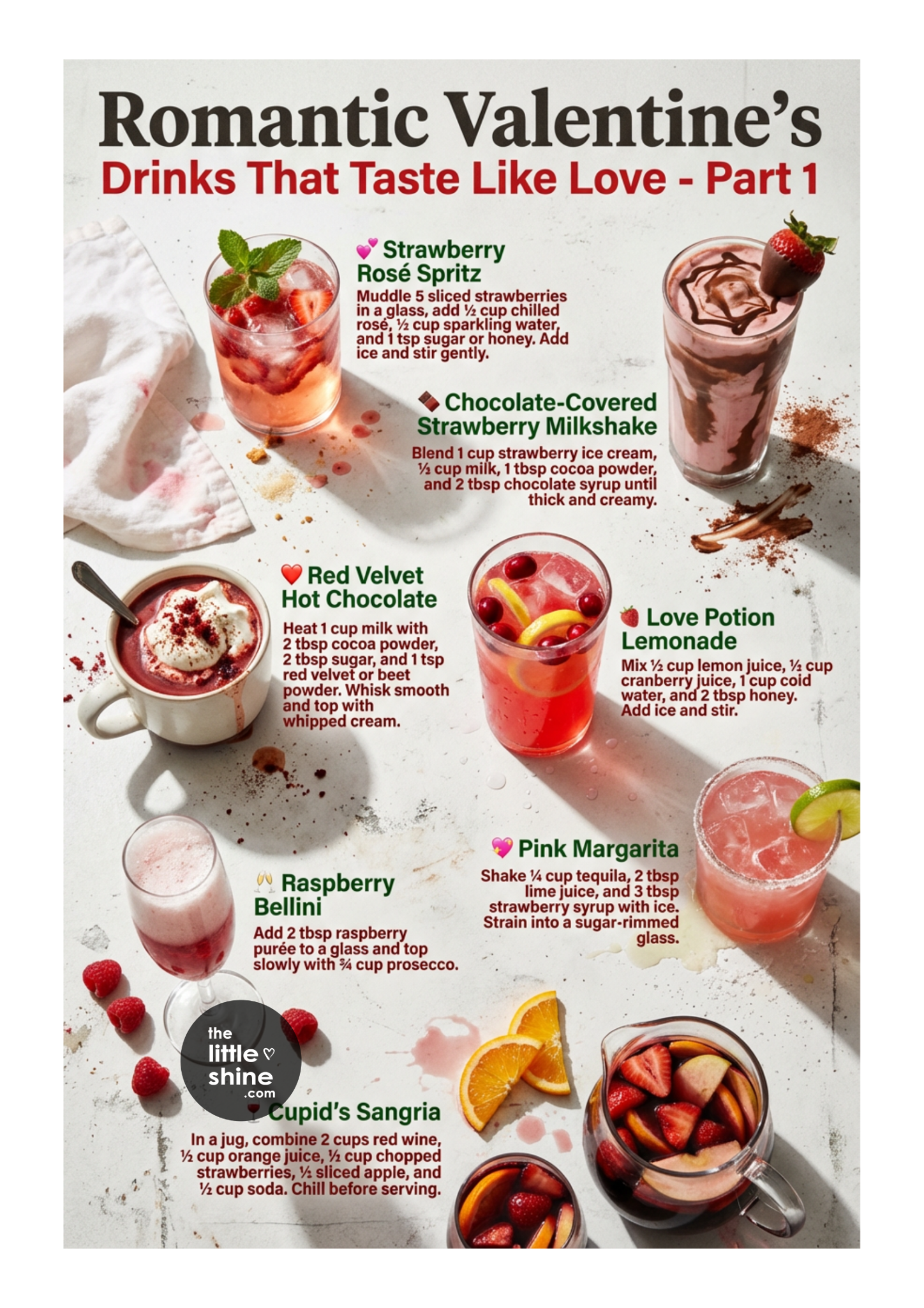 Romantic Valentine’s Drinks That Taste Like Love - The Little Shine