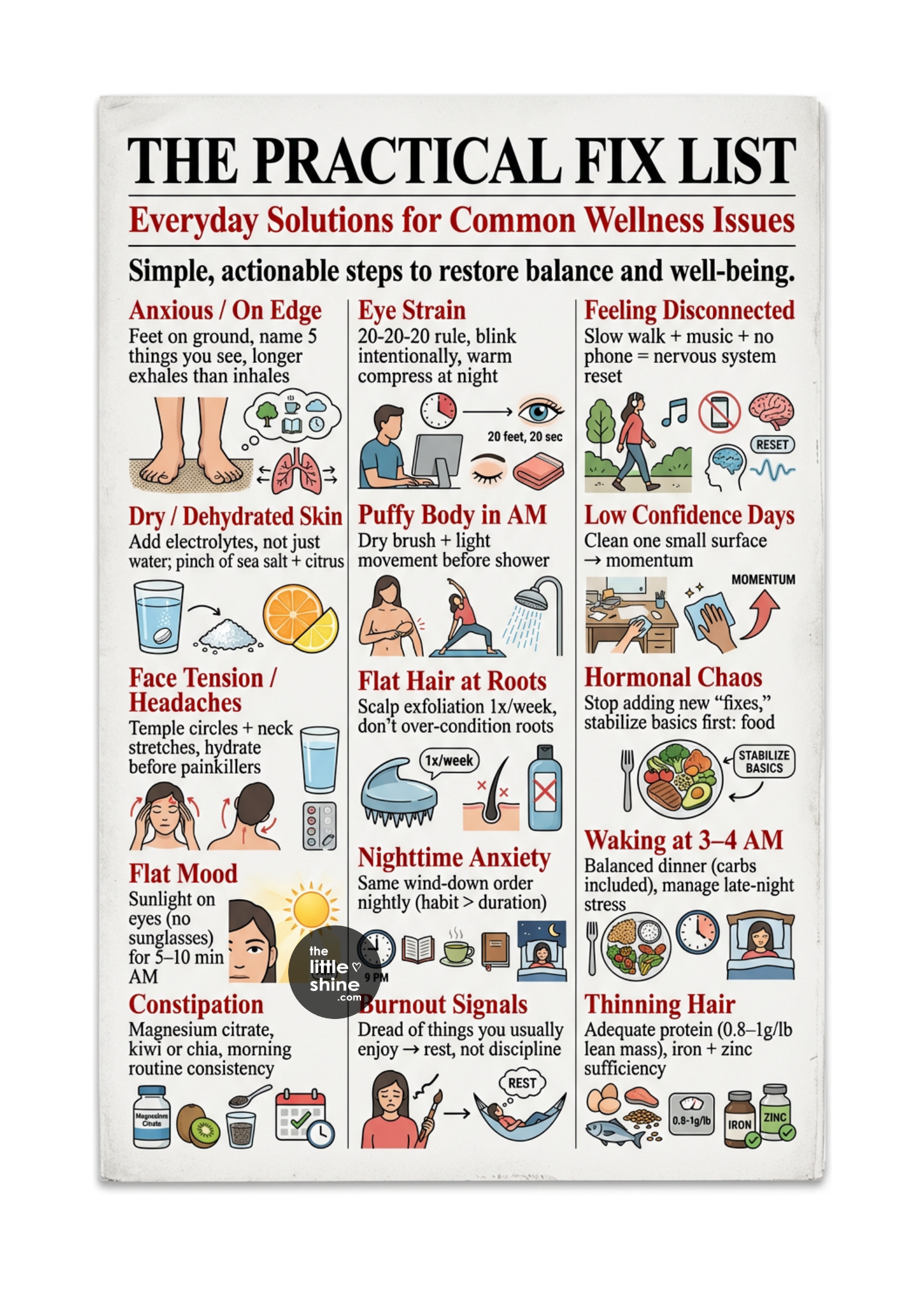 The Practical Fix List - Everyday Solutions for Common Wellness Issues ...